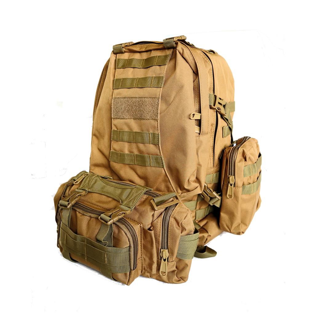 Tactical 55L Multi-Day Backpack - Bug Out Sa